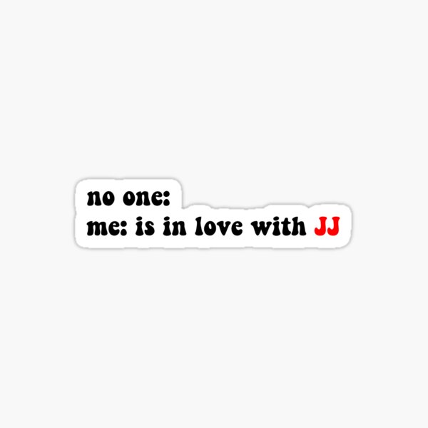 "outer banks in love with jj" Sticker for Sale by designsrd | Redbubble