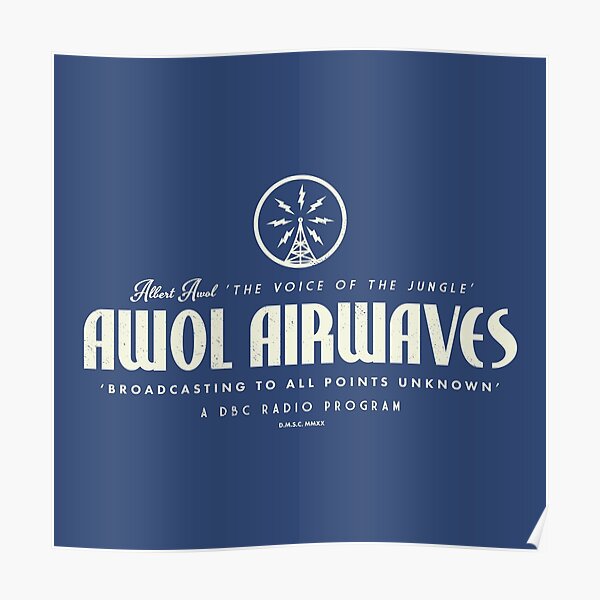 "AWOL Airwaves (The Jungle Cruise)" Poster for Sale by deadmansupplyco ...