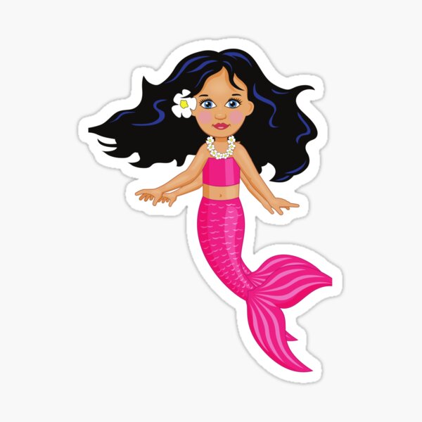 "Pink mermaid sticker" Sticker for Sale by DYYBL1964 | Redbubble