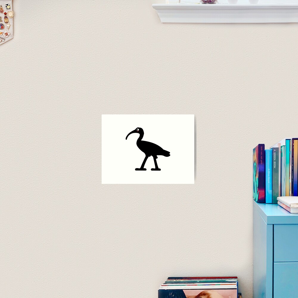 "Cartoon Ibis Bird Hieroglyph" Art Print for Sale by chn3799 | Redbubble