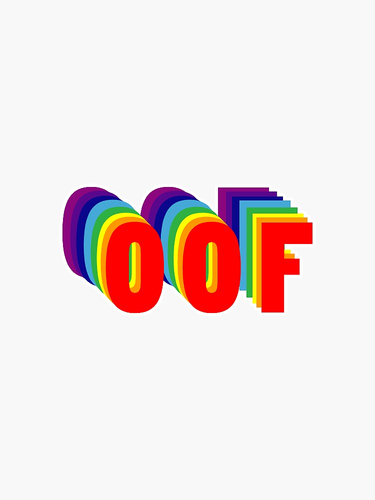 "oof" Sticker by sophiahim | Redbubble