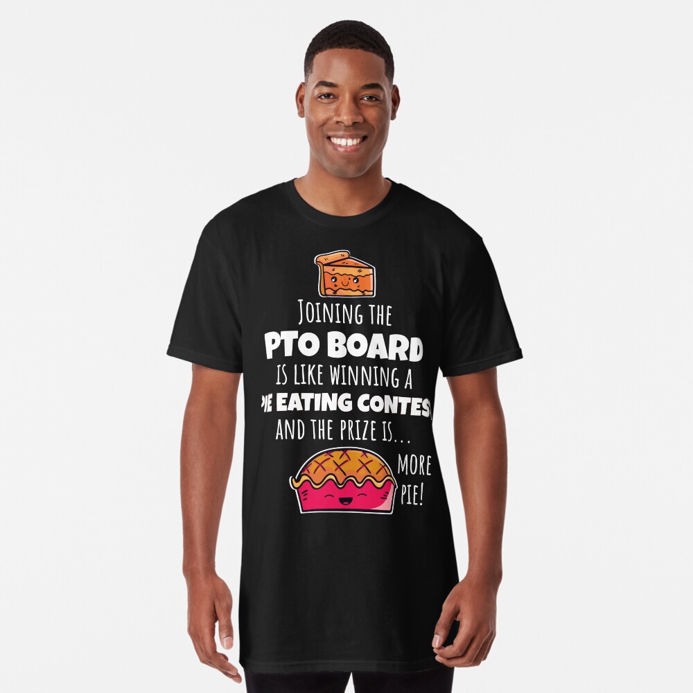 "Funny PTO Board Pie Eating Contest Quote, Cute PTO Mom Gift" Sticker ...