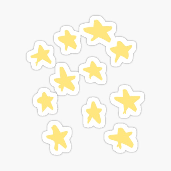 "Yellow Star sticker pack " Sticker for Sale by Maddyhenningsen | Redbubble