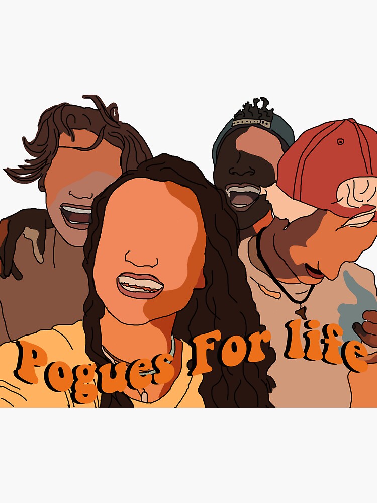 "Outer Banks Pogues for life" Sticker by lizc0703 | Redbubble