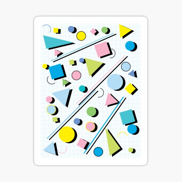 "School Time Graph Paper" Sticker for Sale by QuarterMoon | Redbubble