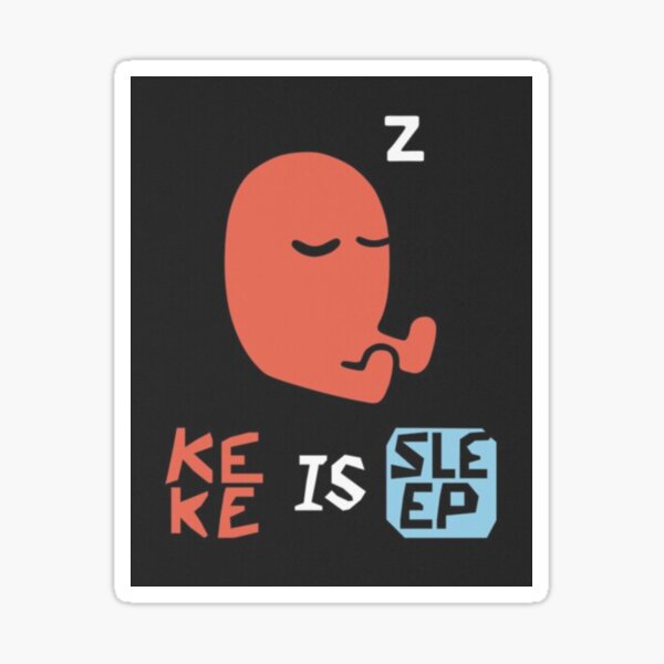 "Keke Sticker" Sticker for Sale by DerekdGill | Redbubble