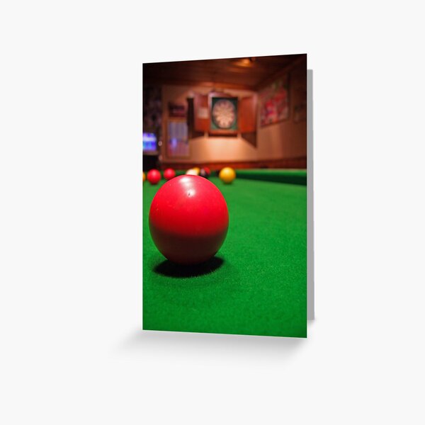 Snooker Greeting Cards | Redbubble