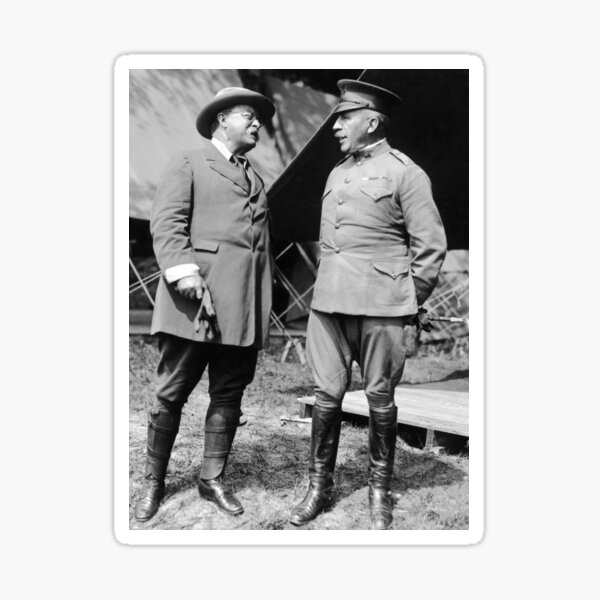 "Teddy Roosevelt and General Leonard Wood - WW1" Sticker for Sale by ...