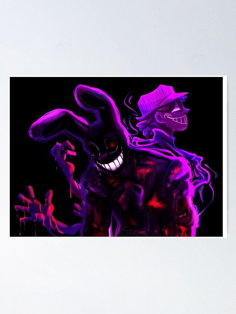 "FNaF Springtrap - There's Two Sides To Every Story " Poster for Sale ...