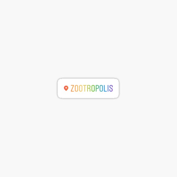 "Zootropolis" Sticker for Sale by annielouise16 | Redbubble