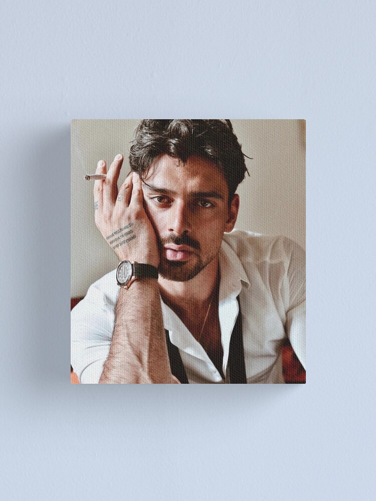 "michele morrone" Canvas Print by vinsmoke66 | Redbubble