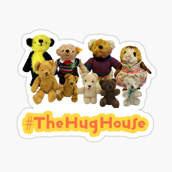 "The Hug House " Sticker for Sale by hjames | Redbubble