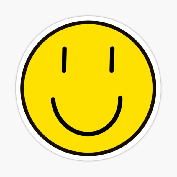 "Smile Face" Sticker for Sale by OKMooney | Redbubble
