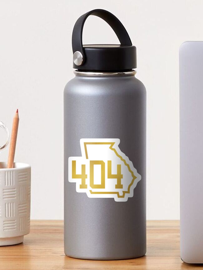"Georgia 404 Area Code in Gold" Sticker for Sale by SleepyLab | Redbubble