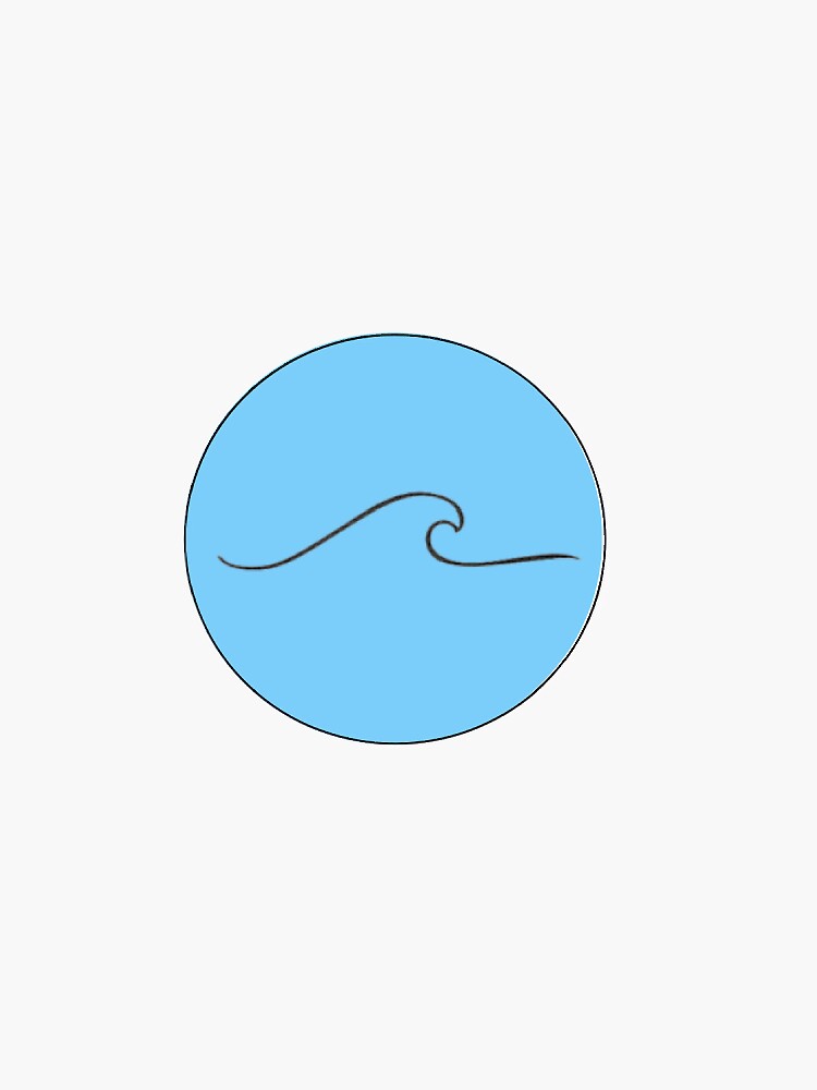 "blue circle wave" Sticker by Stickersby-Lily | Redbubble