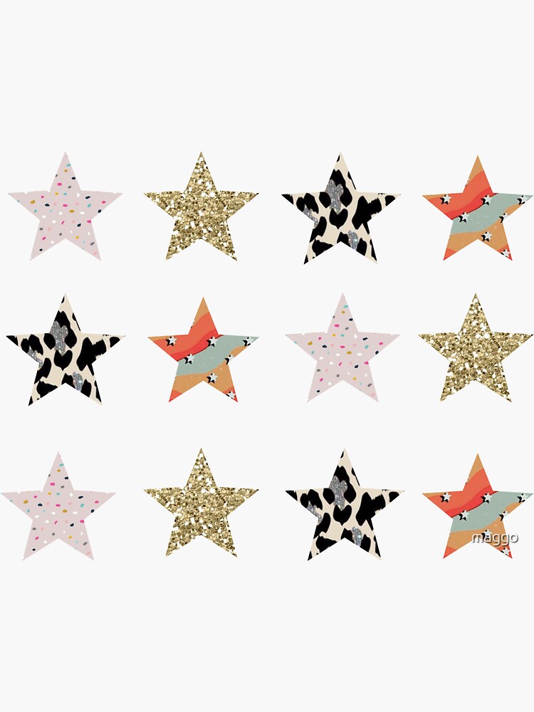 "Cute VSCO Star Pack" Sticker for Sale by maggo | Redbubble
