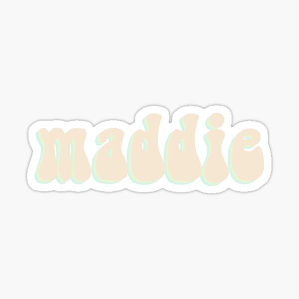 "maddie" Sticker for Sale by emmakate2044 | Redbubble