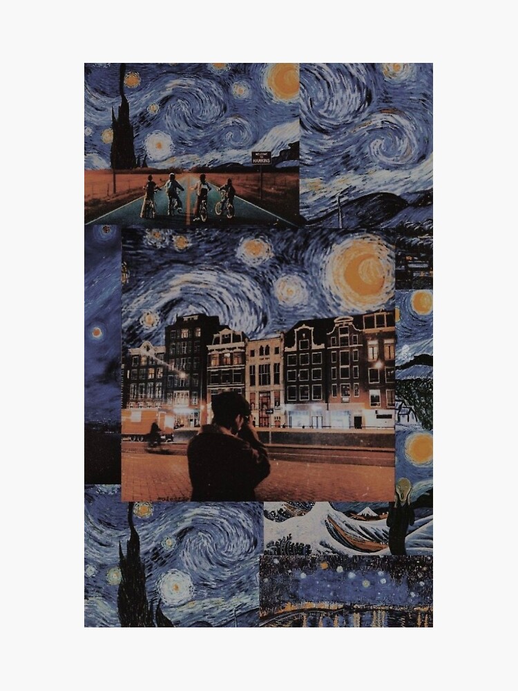"The Starry Night Collage" Sticker for Sale by RAV3N300 | Redbubble