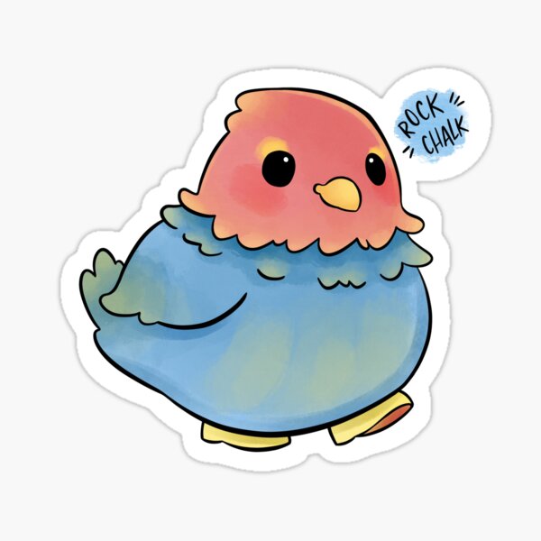 "Rock Chalk Baby Jayhawk" Sticker for Sale by cityofcolor | Redbubble