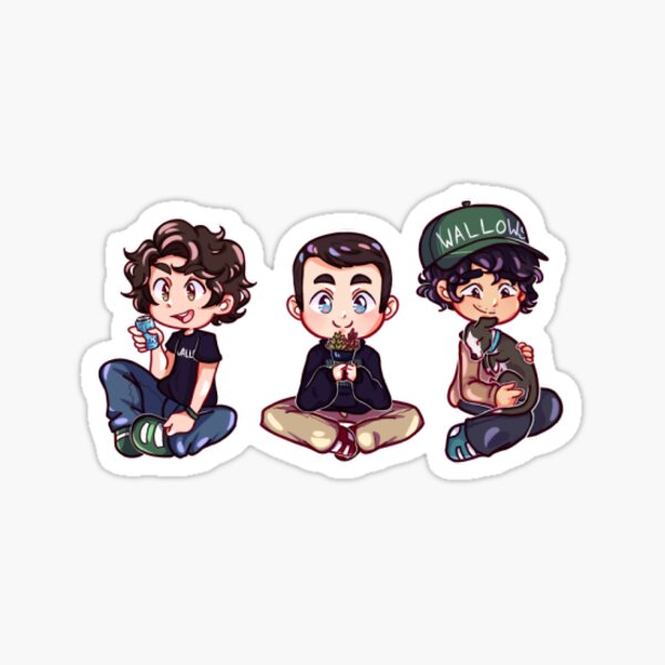 "cartoon wallows" Sticker for Sale by wolfharley | Redbubble