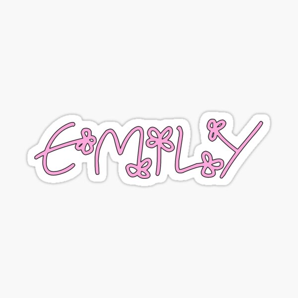 "Emily Flower Name " Sticker for Sale by LITZEEEY | Redbubble