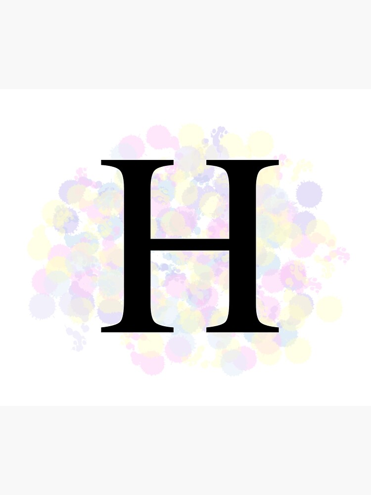 "Letter H Pastel Splatter Paint" Sticker for Sale by dahrami | Redbubble