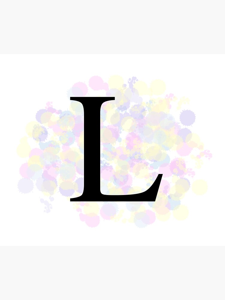 "Letter L Pastel Splatter Paint" Sticker for Sale by dahrami | Redbubble