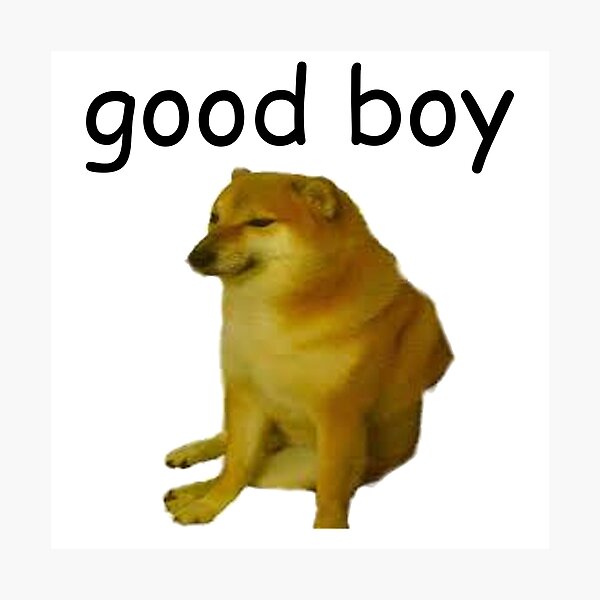 "CHEEMS IS GOOD" Photographic Print by themotivational | Redbubble