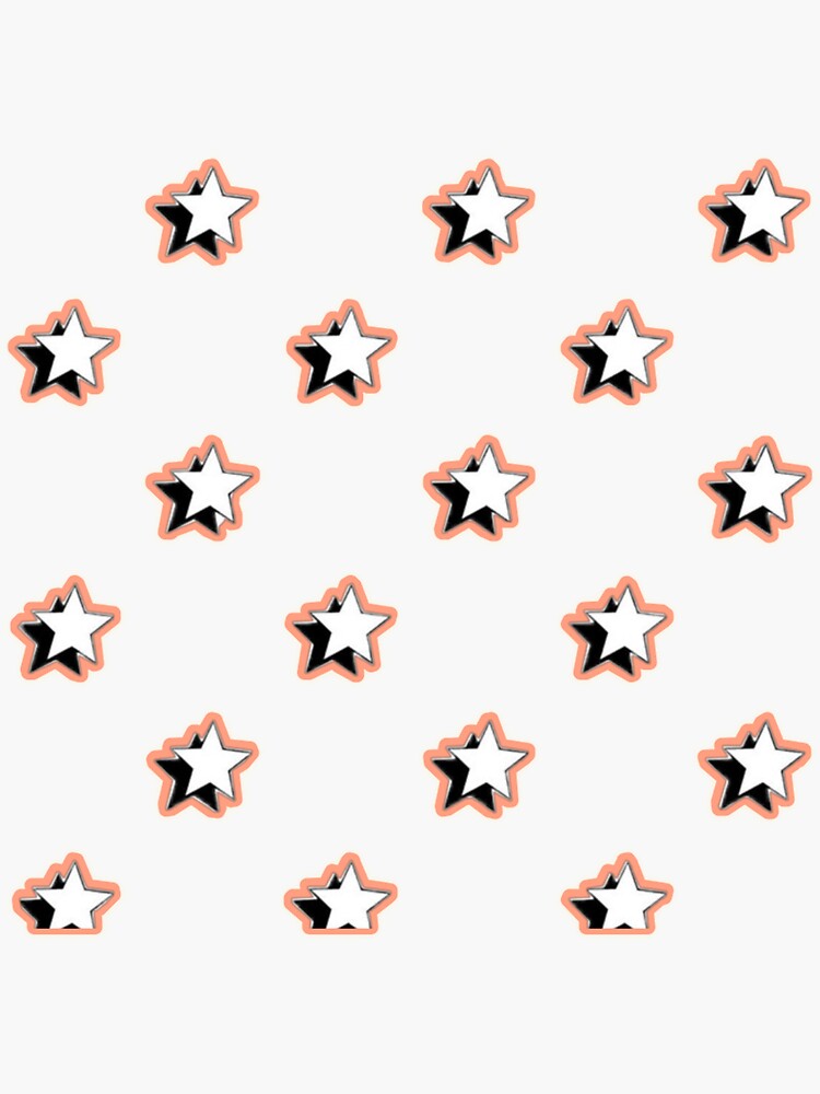 "star pattern sticker" Sticker by kennedyyy13 | Redbubble