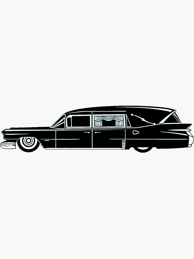 "59 hearse" Sticker for Sale by oootwigzooo | Redbubble