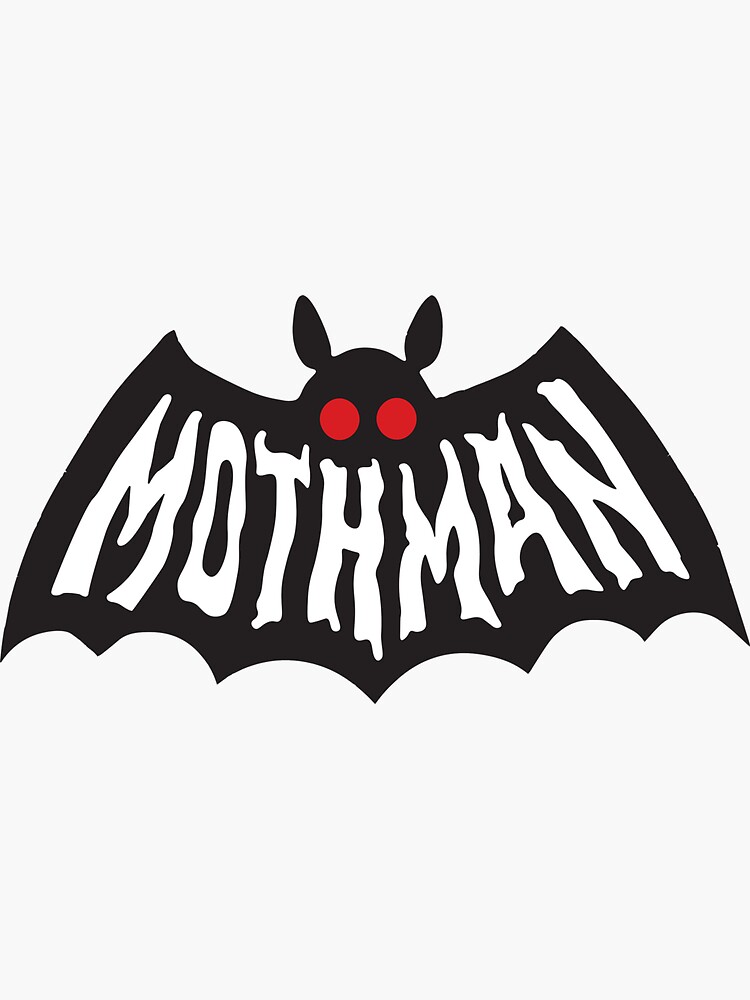 "Mothman Sticker" Sticker for Sale by hadleyokoon | Redbubble