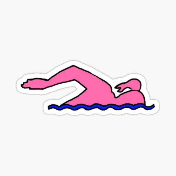 "Cute Swimmer Girl" Sticker by DL-aestheticss | Redbubble