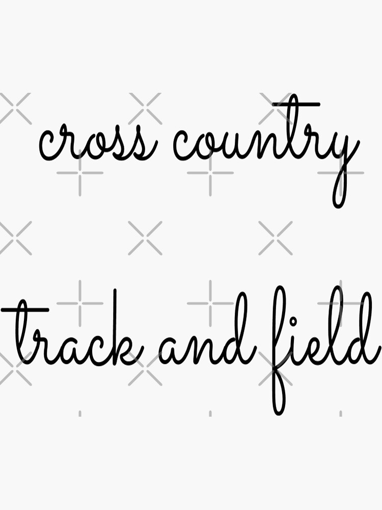"Cross Country - Track and Field" Sticker for Sale by makimade | Redbubble