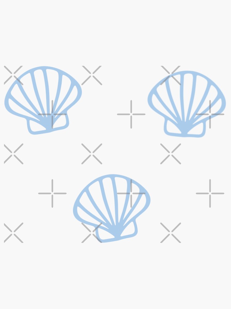 "cute seashell sticker pack!" Sticker by gabibreennn | Redbubble