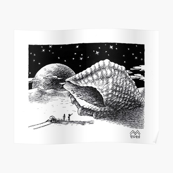 "Alien Shell" Poster by oblakapics | Redbubble