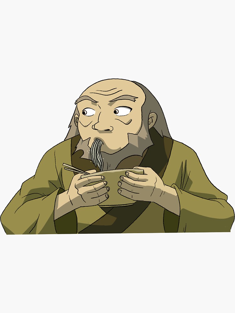 "Noodle Iroh" Sticker for Sale by Lilaayyy11 | Redbubble