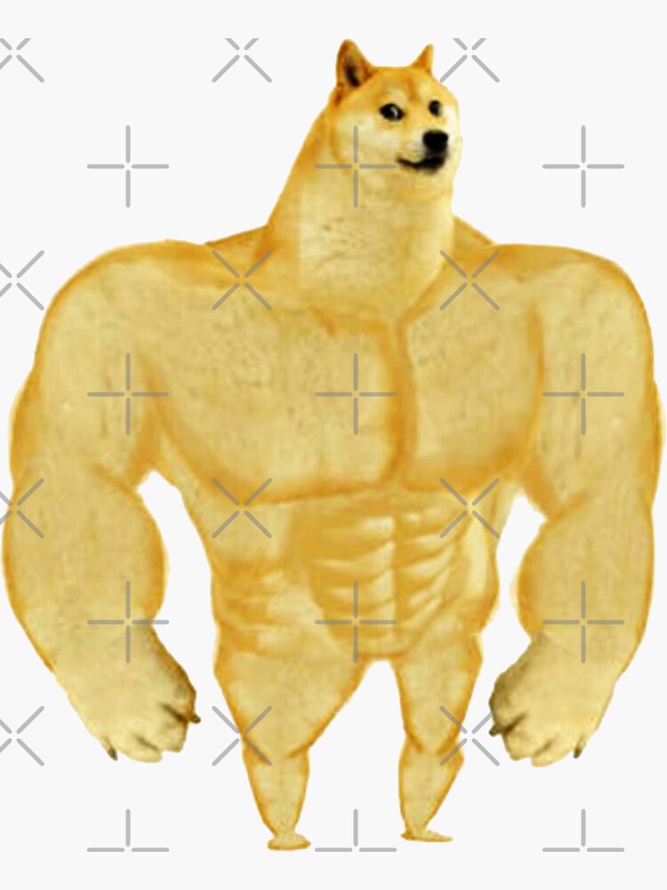 Pegatina « también conocido como Buff Doge se refiere a una edición ...