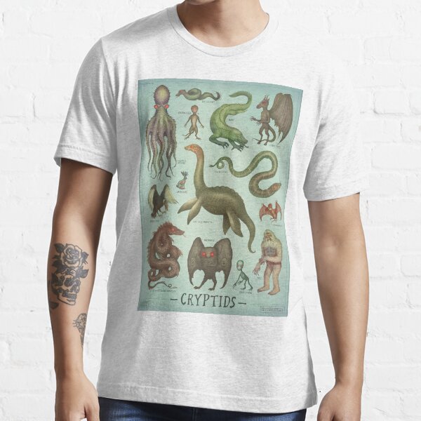"Cryptids - Cryptozoology species" Essential T-Shirt for Sale by Vlad ...