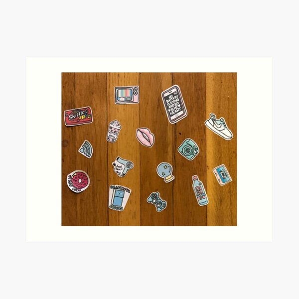 "Aesthetic sticker bundle" Art Print for Sale by StickieNotes | Redbubble