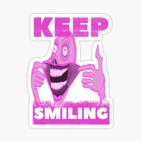 "Keep Smiling" Sticker for Sale by VladraK | Redbubble