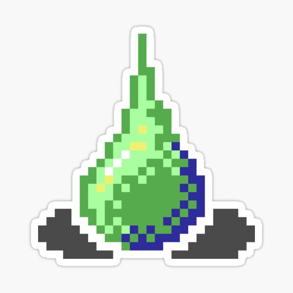 "Poison Droplet Retro Video Game Pixel Art" Sticker for Sale by ...