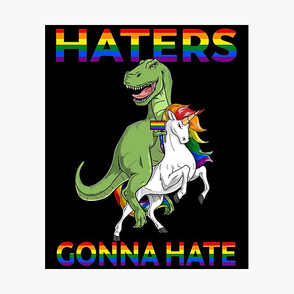 Lámina fotográfica «Orgullo gay LGBT T-Rex Dinosaurio Tyrannosaurus ...