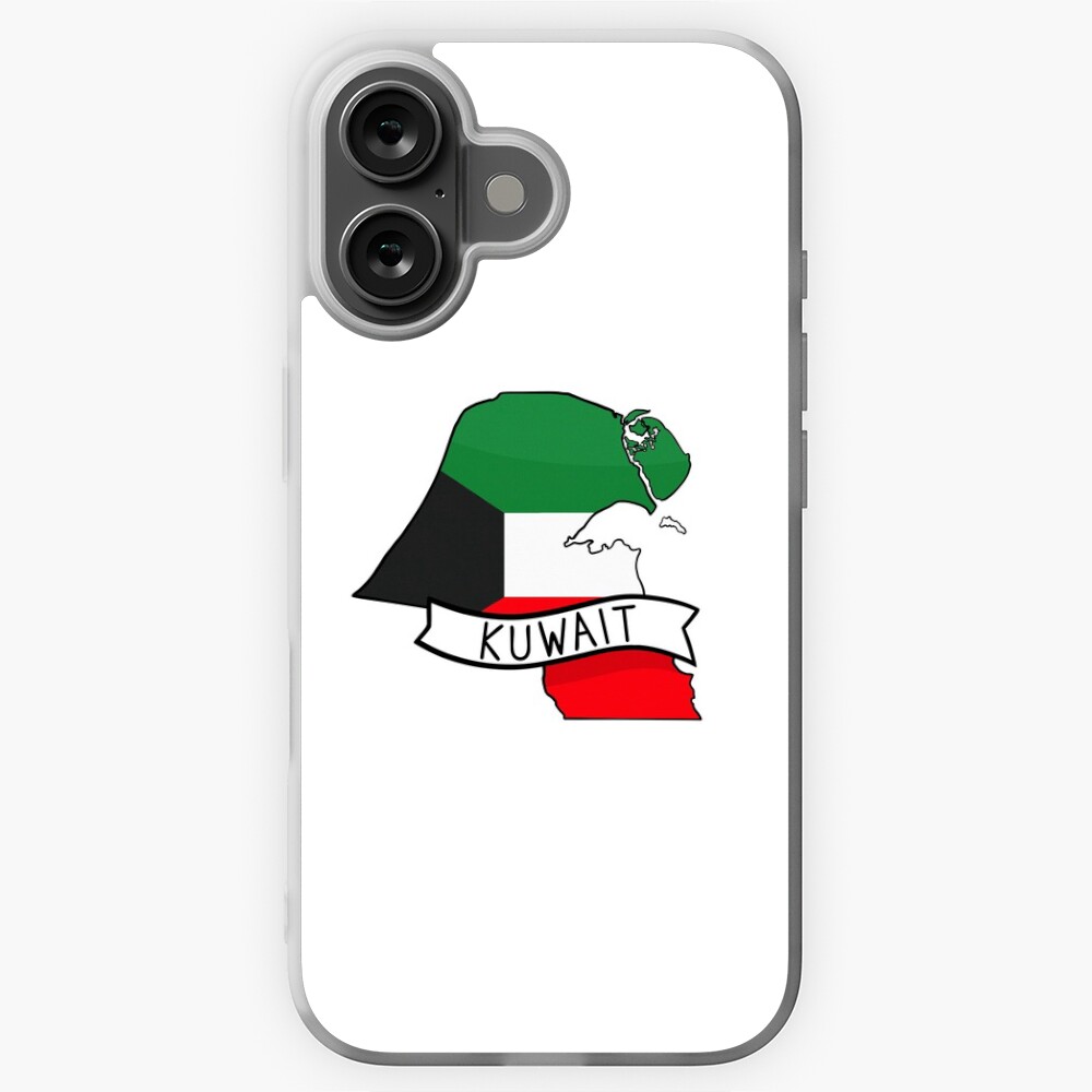 "Kuwait Flag Map Sticker" Sticker for Sale by Drawingvild | Redbubble