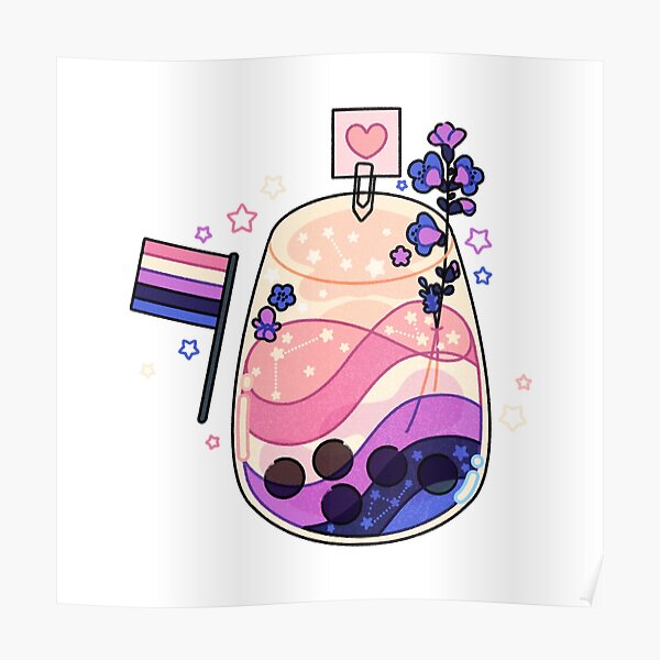"Gender fluid cocktail" Poster for Sale by SilAchan | Redbubble