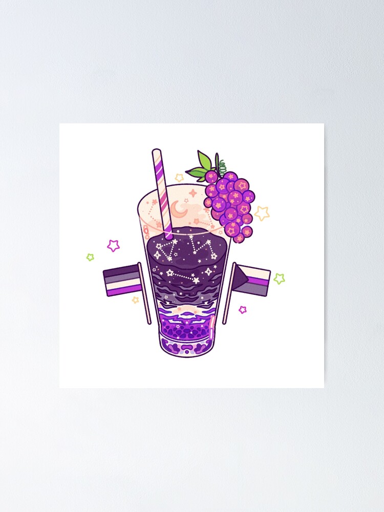 "Ace / Demi cocktail" Poster by SilAchan | Redbubble