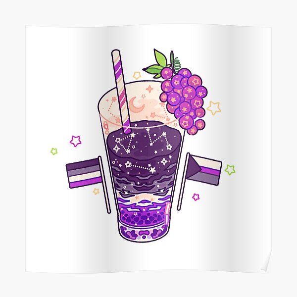 "Ace / Demi cocktail" Poster by SilAchan | Redbubble
