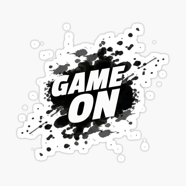 "Game On!" Sticker for Sale by Rehakeles | Redbubble