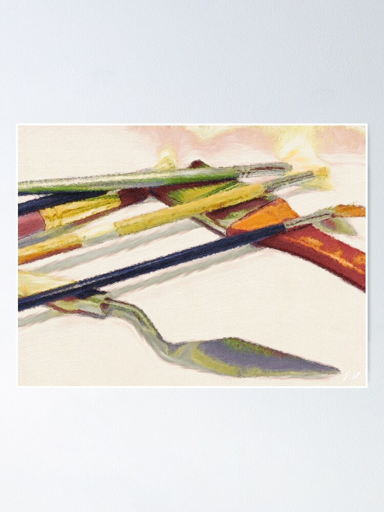 "Inanimate Objects Series - Artists tools V2" Poster by MinnieMaya ...