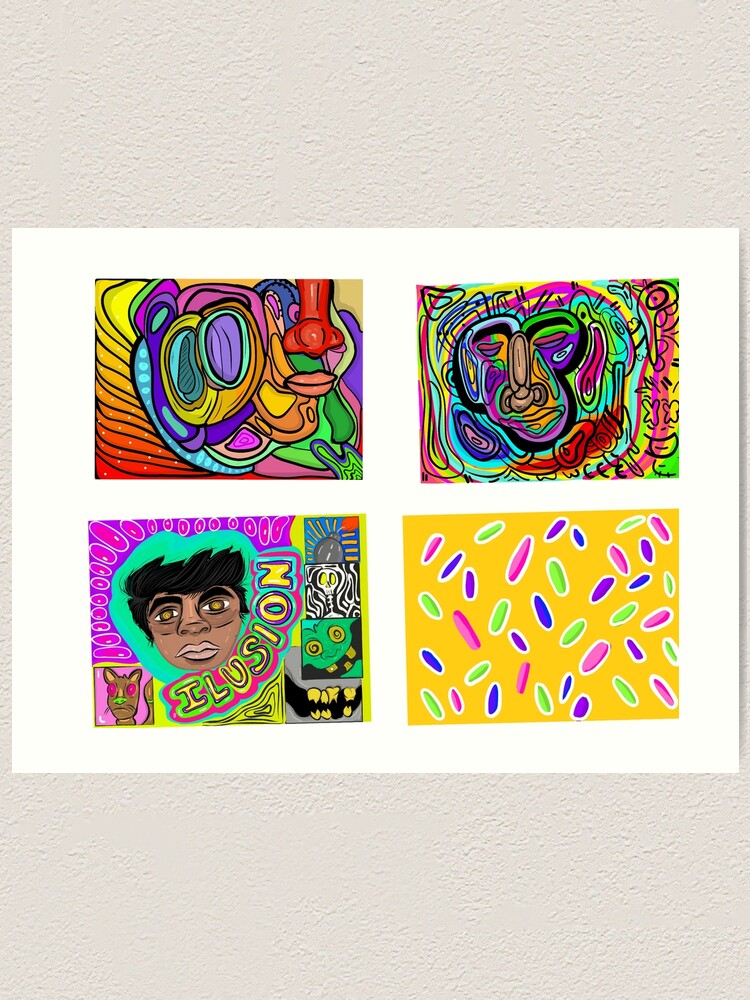 "pop art redbubble sticker pack" Art Print by SarinaGounden | Redbubble