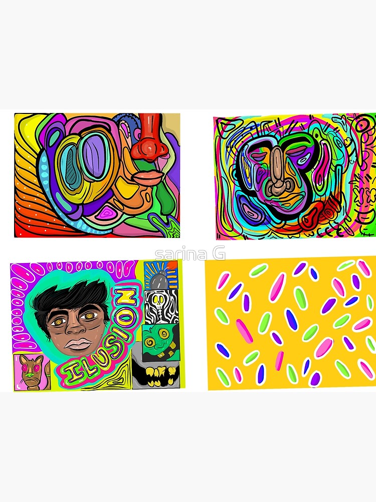 "pop art redbubble sticker pack" Art Print by SarinaGounden | Redbubble